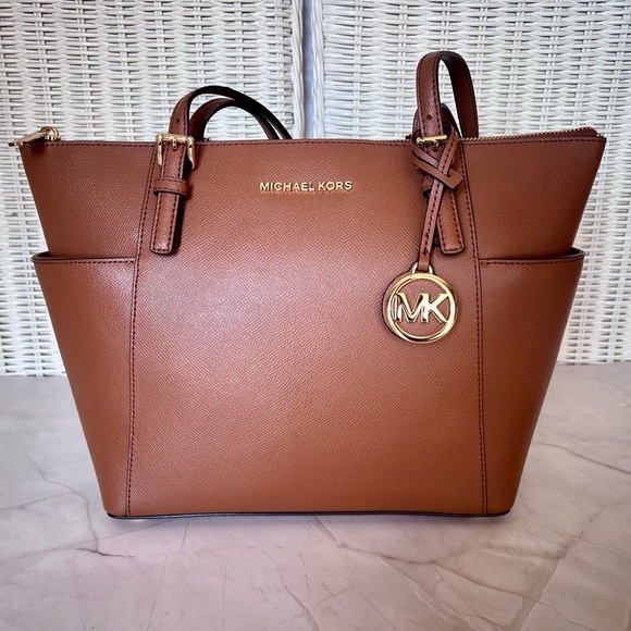 MICHAEL Michael Kors | Bags | Mk Michael Kors Jet Set Top Zip Tote ...